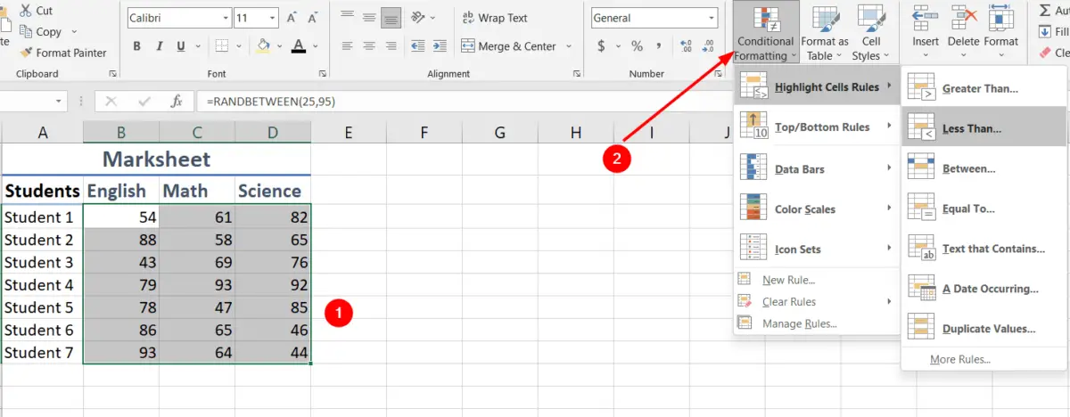 Highlight Cells Using Conditional Formatting In Excel Usama Babar